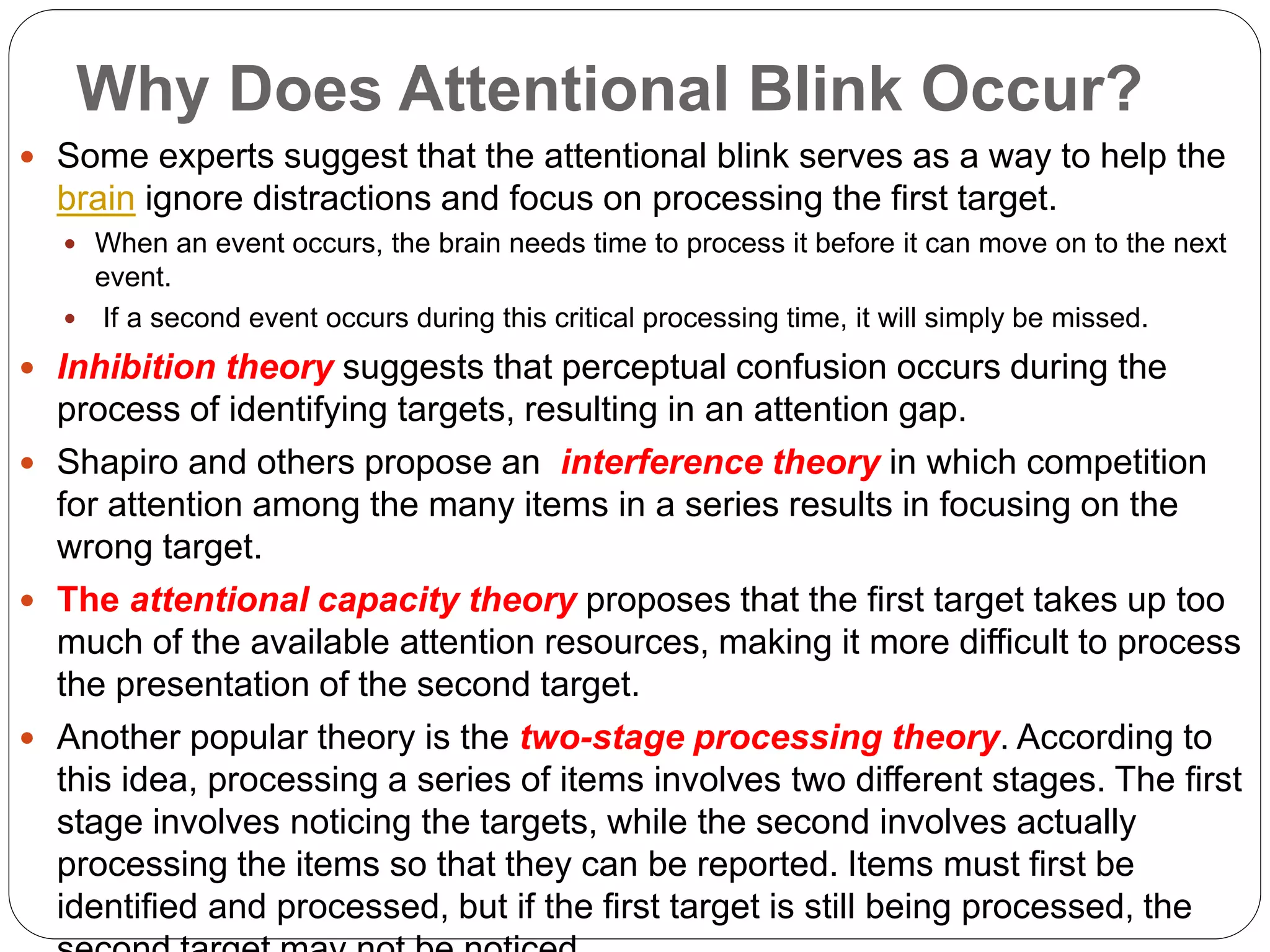 What is attentional blink | PPTX