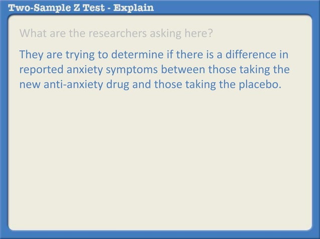 What is a two sample z test? | PPT