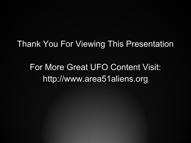 What is a u.f.o. | PPT