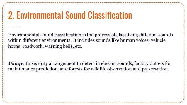 What is audio classification, and its types | PPTX