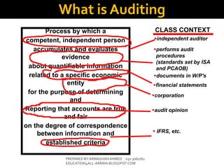 What is auditing | PPTX