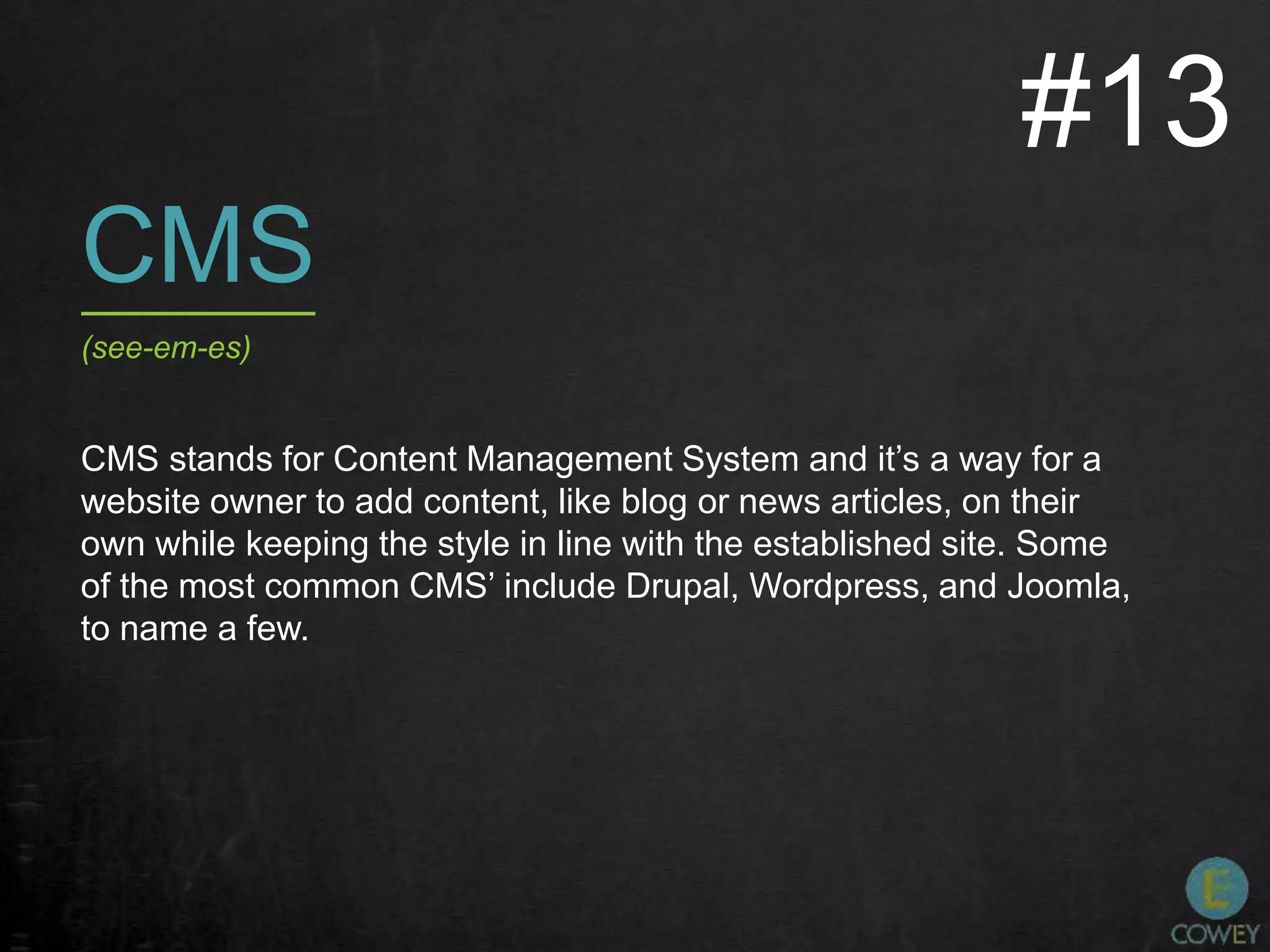 What is a URL 101 and Other Web Definitions | PPTX