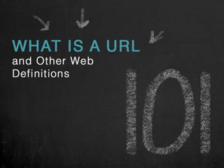 What is a URL 101 and Other Web Definitions | PPT