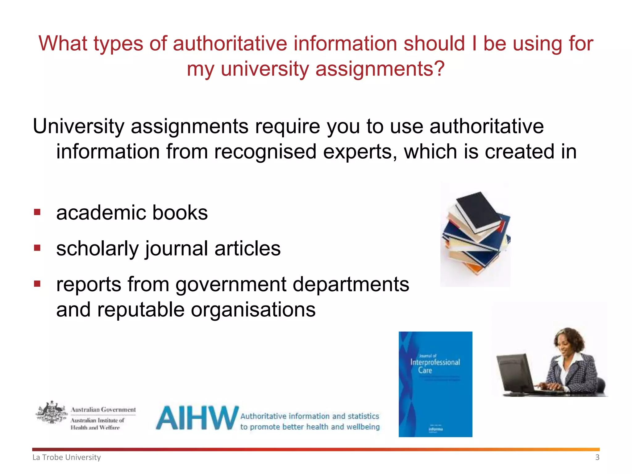 What is authoritative information | PPT