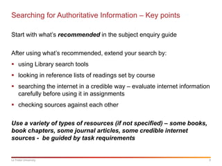 What is authoritative information | PPT
