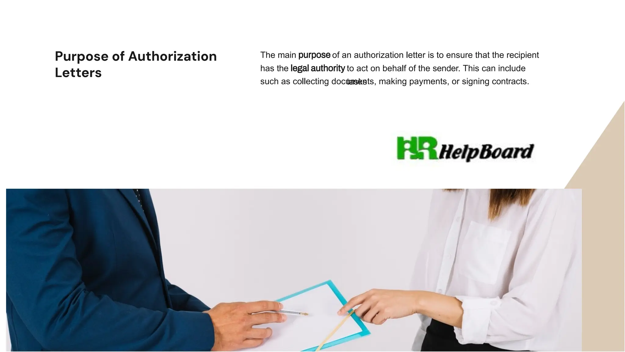 What is authorization letter , Writing an Authorization Letter | PPTX