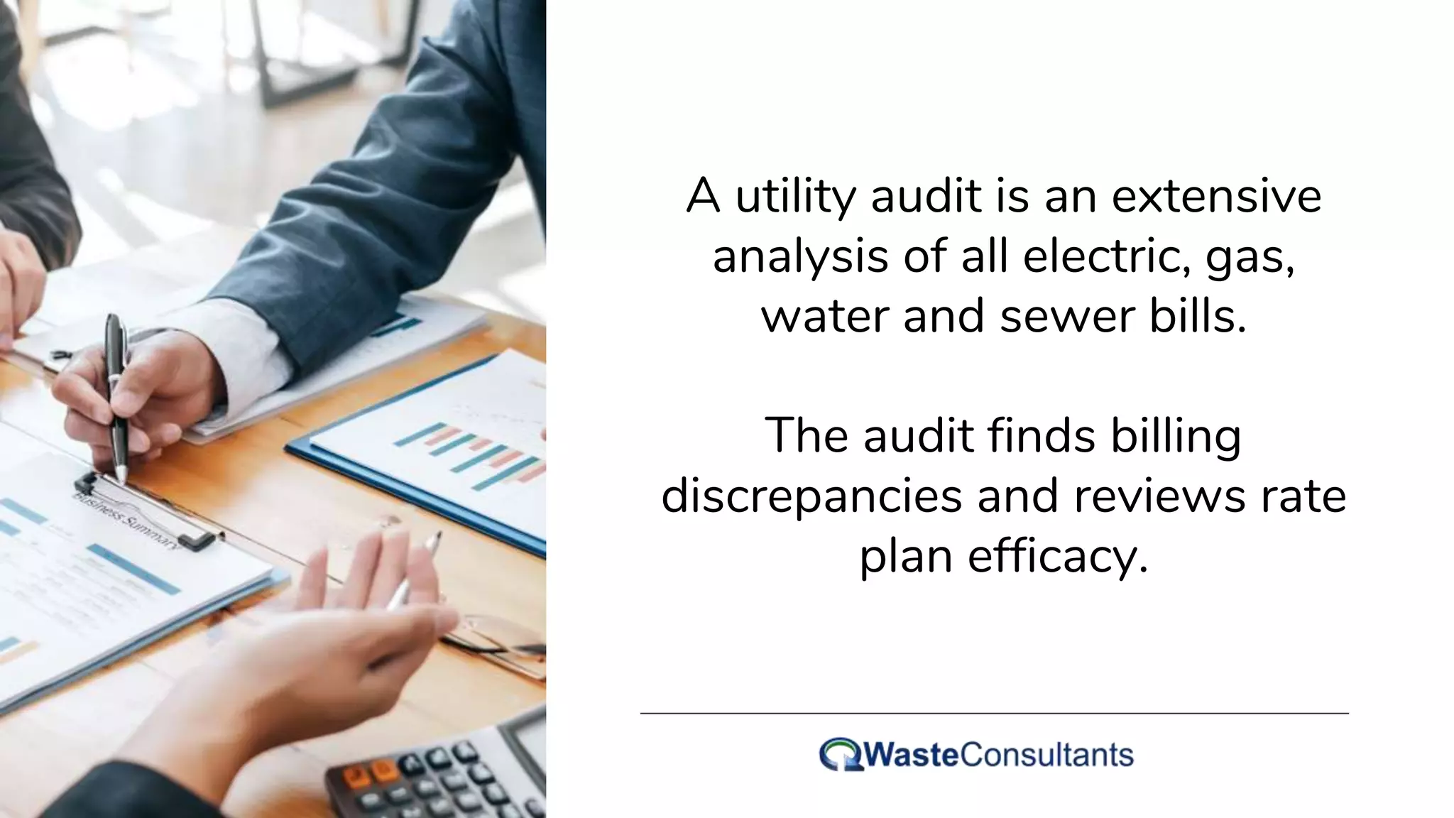 What is a utility audit? | PPTX | Gas and Electric | Home Utilities