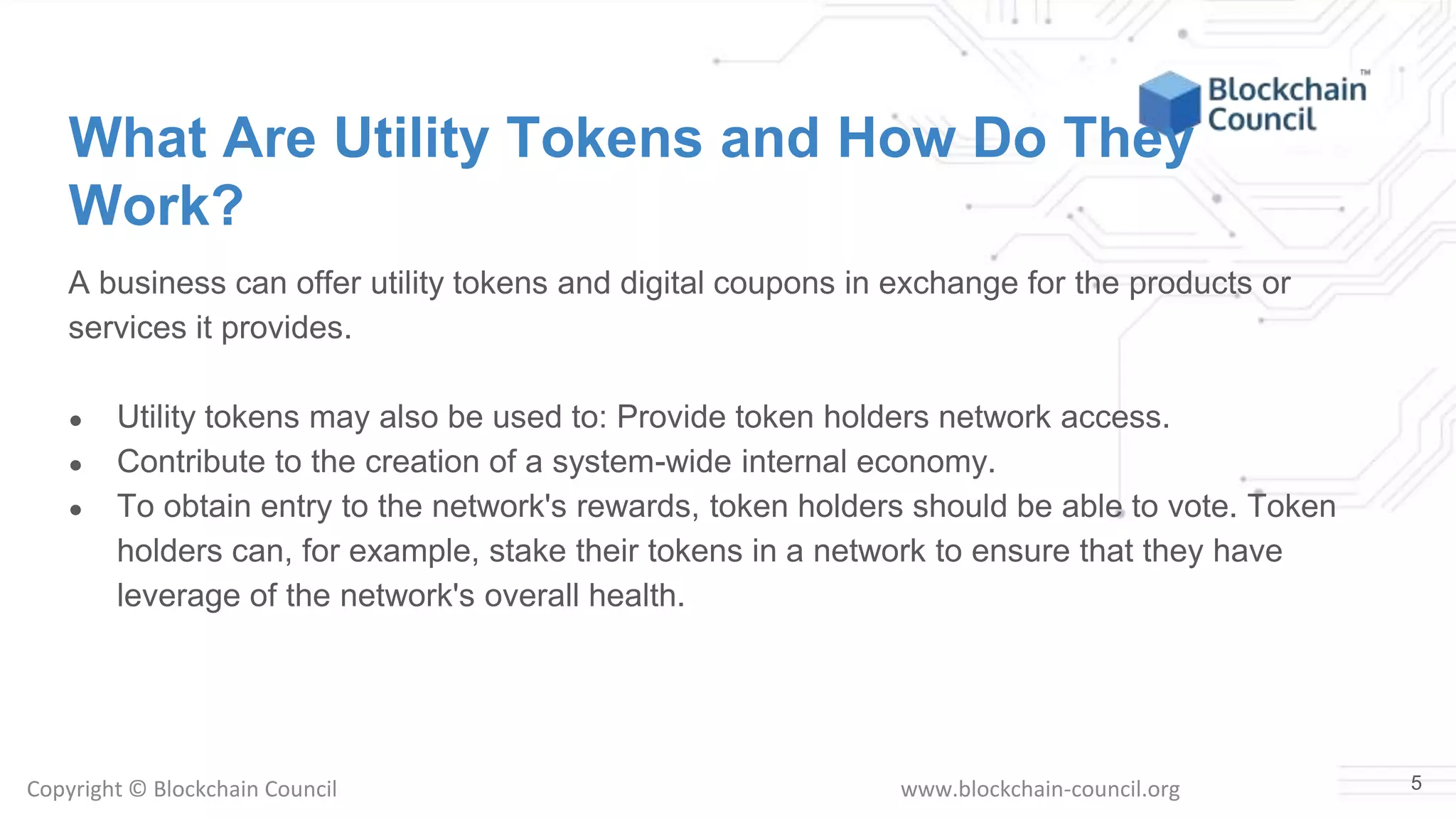 What is a Utility Token and how does it function? What sets it apart ...