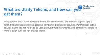 What is a Utility Token and how does it function? What sets it apart ...