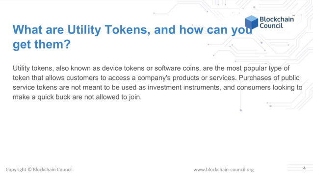 What is a Utility Token and how does it function? What sets it apart ...