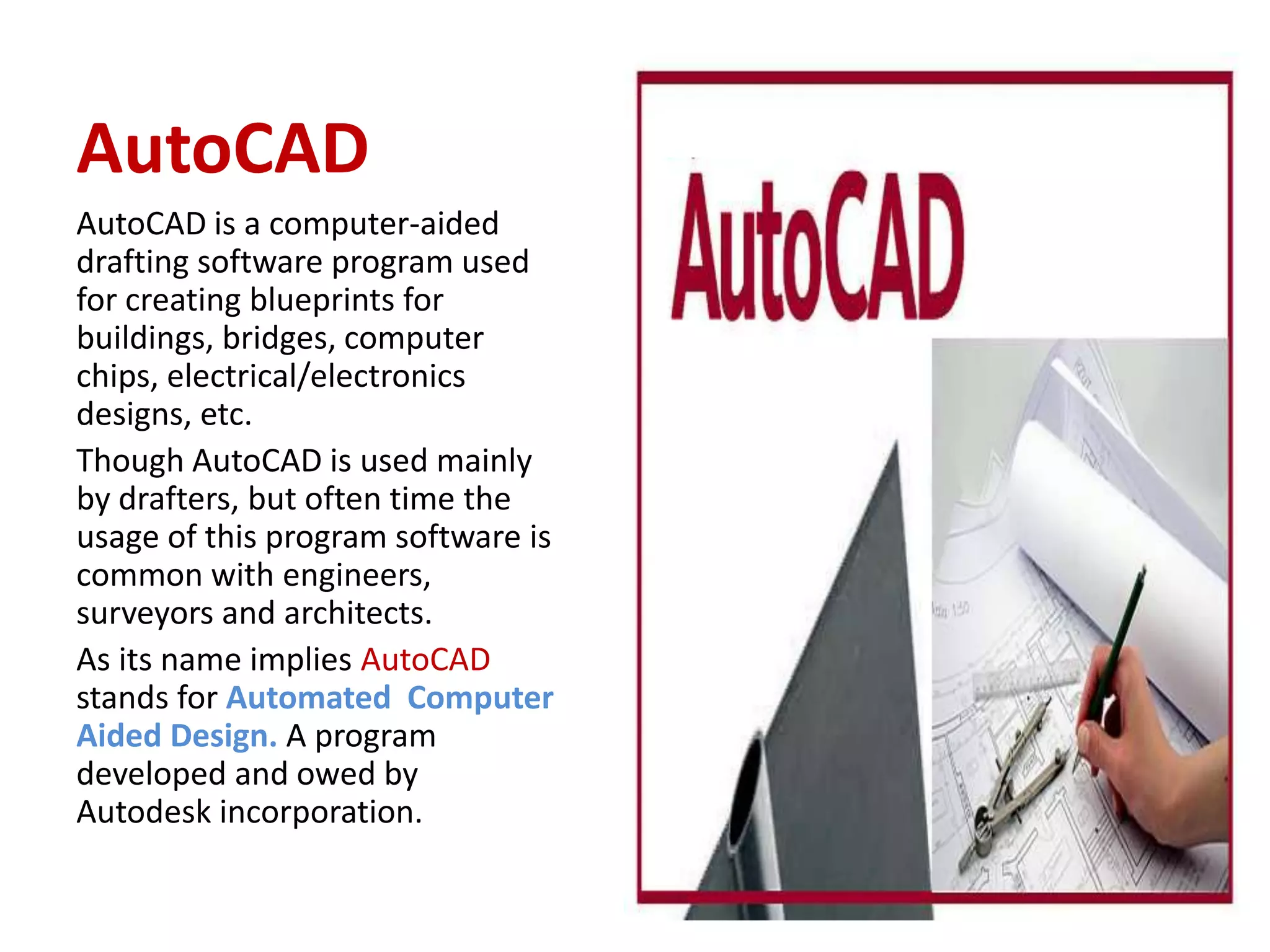 What is auto cad | PPTX