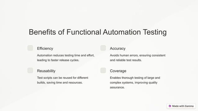 What is Automation Functional Testing & Its Importance | PPTX