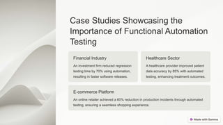 What is Automation Functional Testing & Its Importance | PPTX