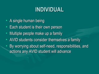 What is avid | PPT