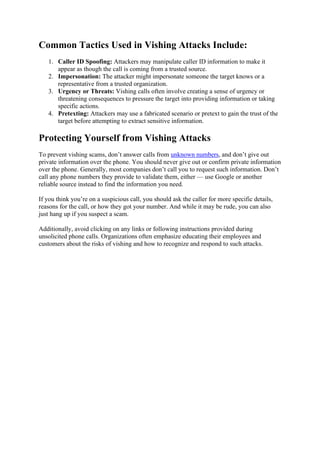 What is a Vishing Attack and How to Keep Yourself Secure.pdf | Phone ...