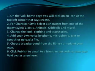 What Is A Voki | PPSX | Technology & Computing