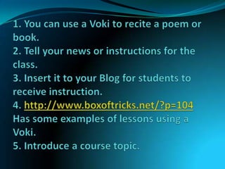What Is A Voki | PPSX | Technology & Computing