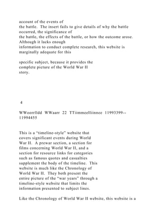 What is a Webography A webography (aka webliography) .docx | Internet ...