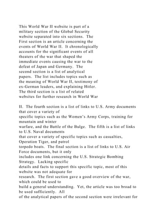 What is a Webography A webography (aka webliography) .docx | Internet ...