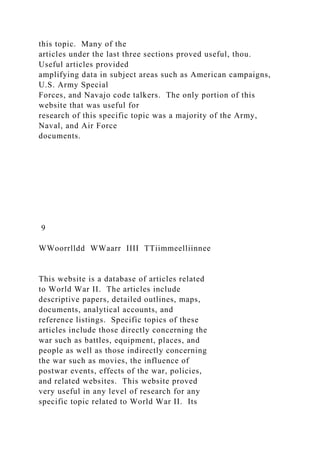 What is a Webography A webography (aka webliography) .docx | Internet ...