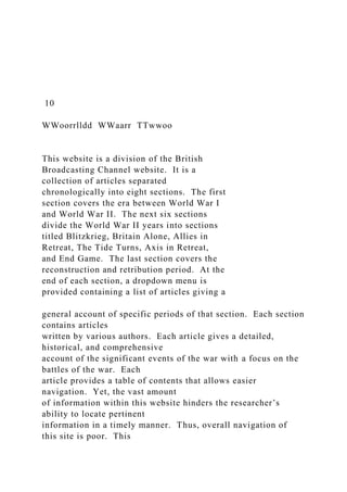 What is a Webography A webography (aka webliography) .docx | Internet ...