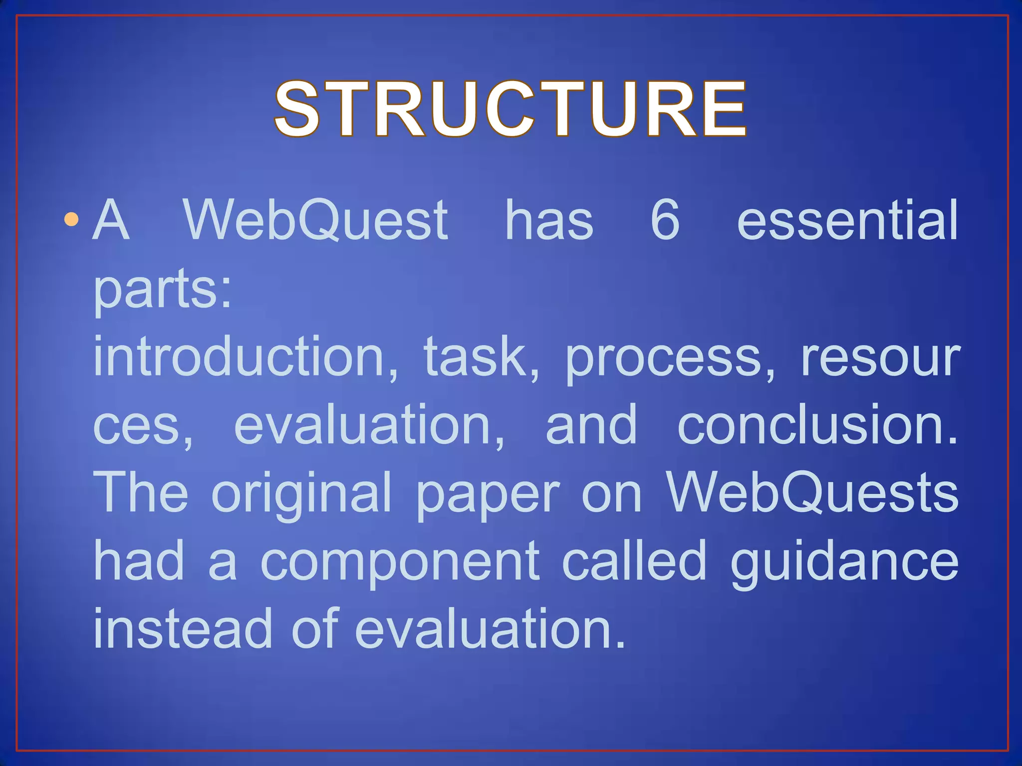 What is a web quest? | PPTX | Education
