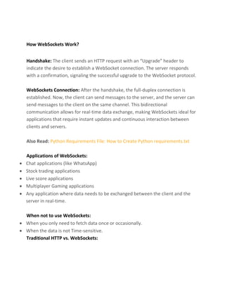 What is a WebSocket? Real-Time Communication in Applications | PDF