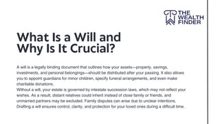 What is a Will, and why is it important? | PPT