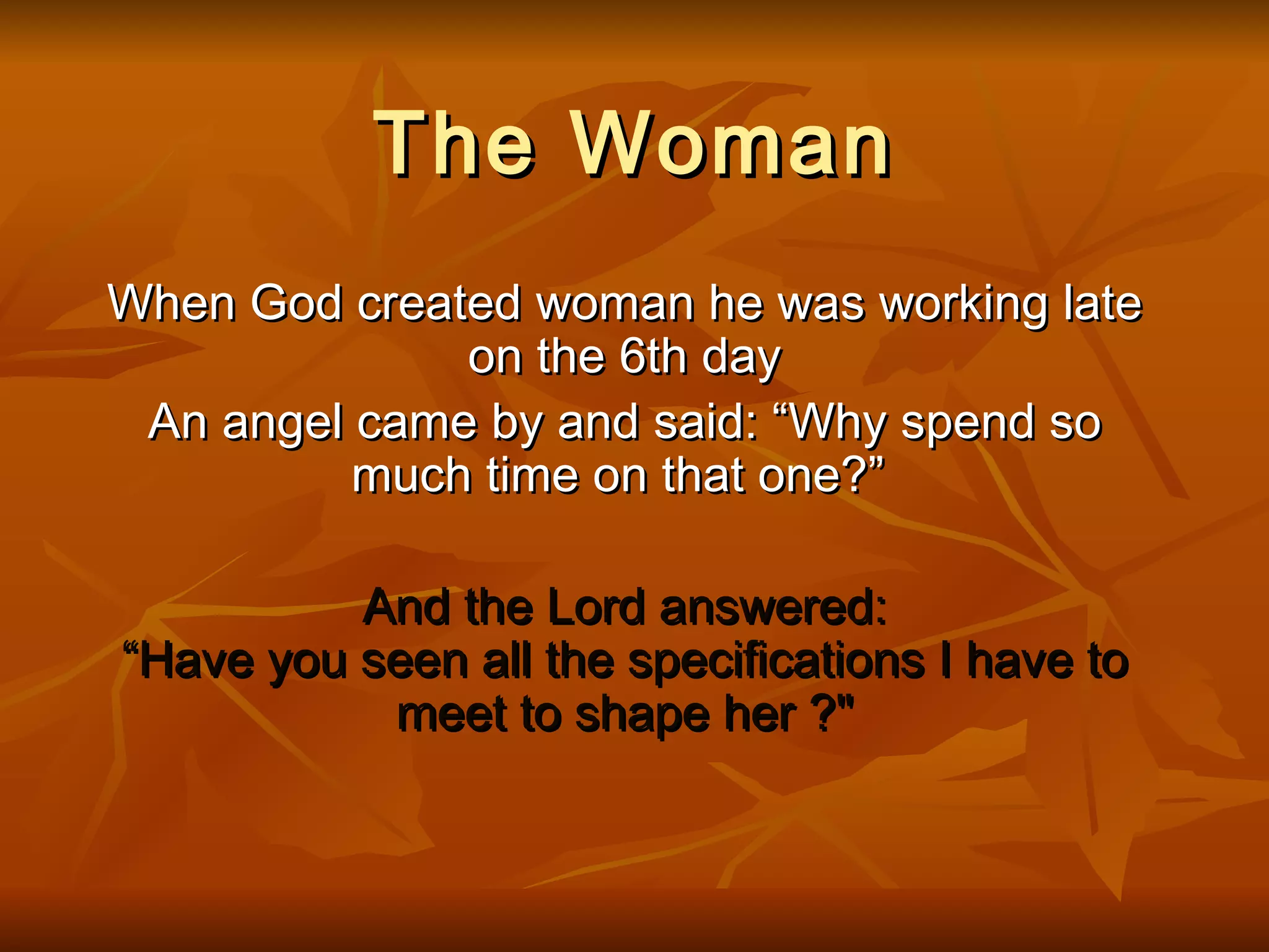 What Is A Woman | PPS