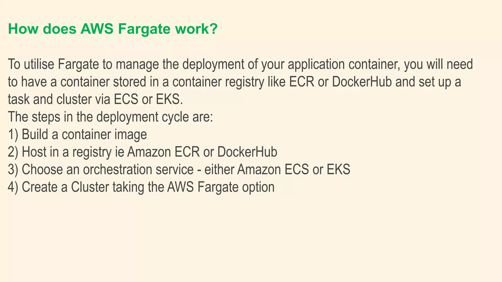 What is AWS Fargate | PPTX
