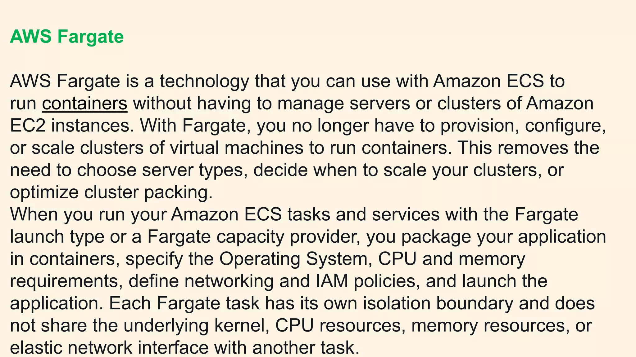 What is AWS Fargate | PPTX