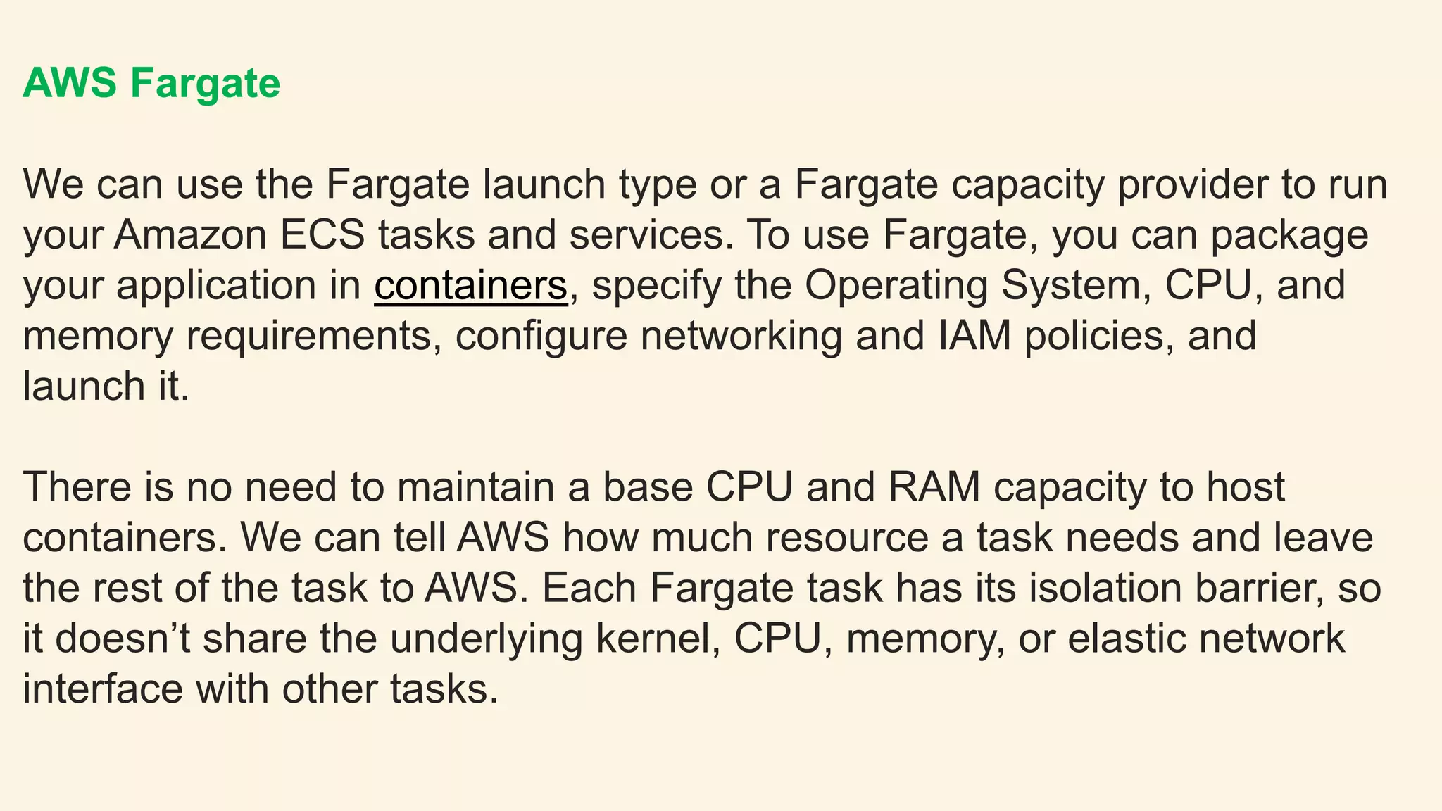 What is AWS Fargate | PPTX