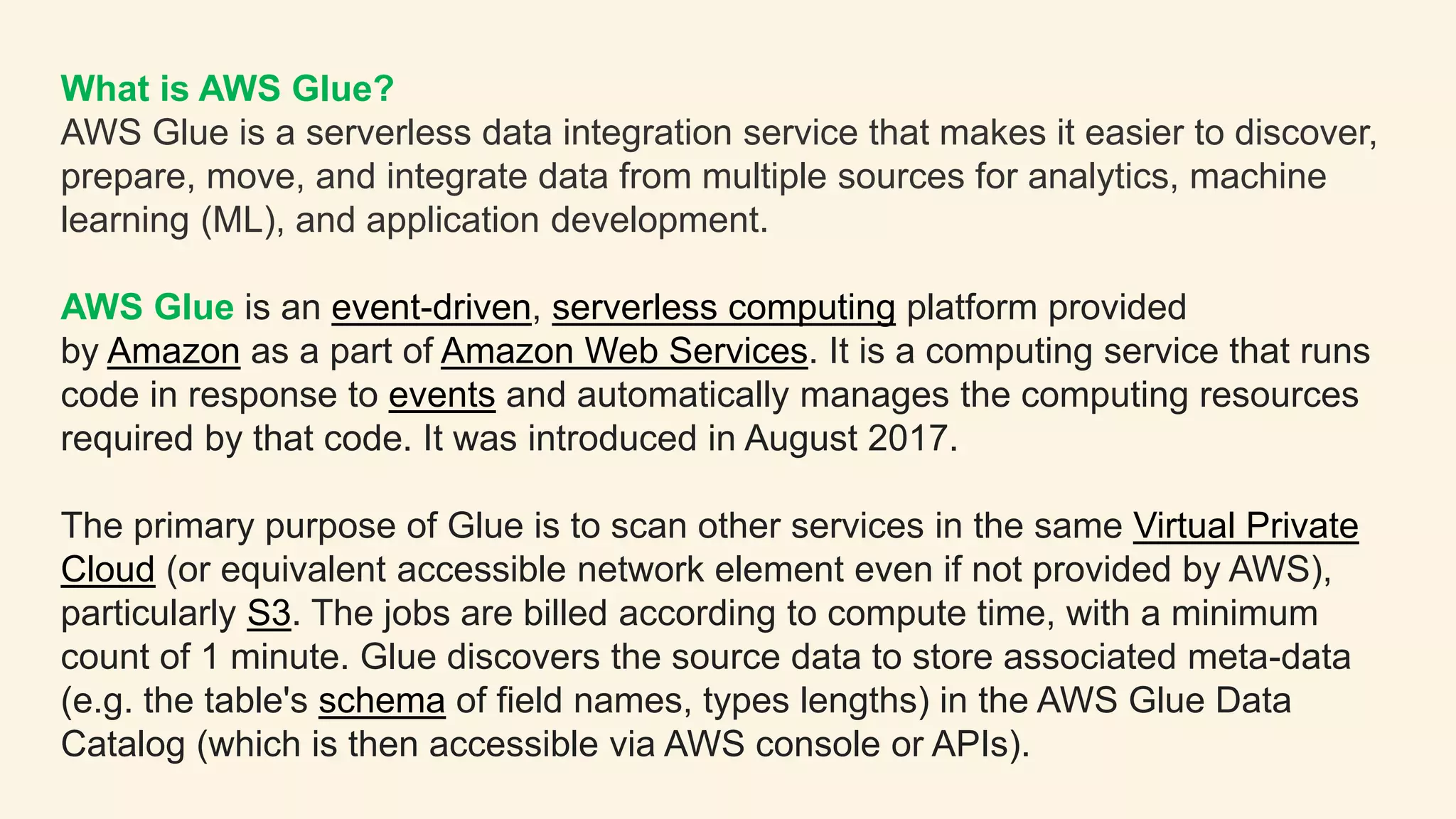 What is AWS Glue | PPTX