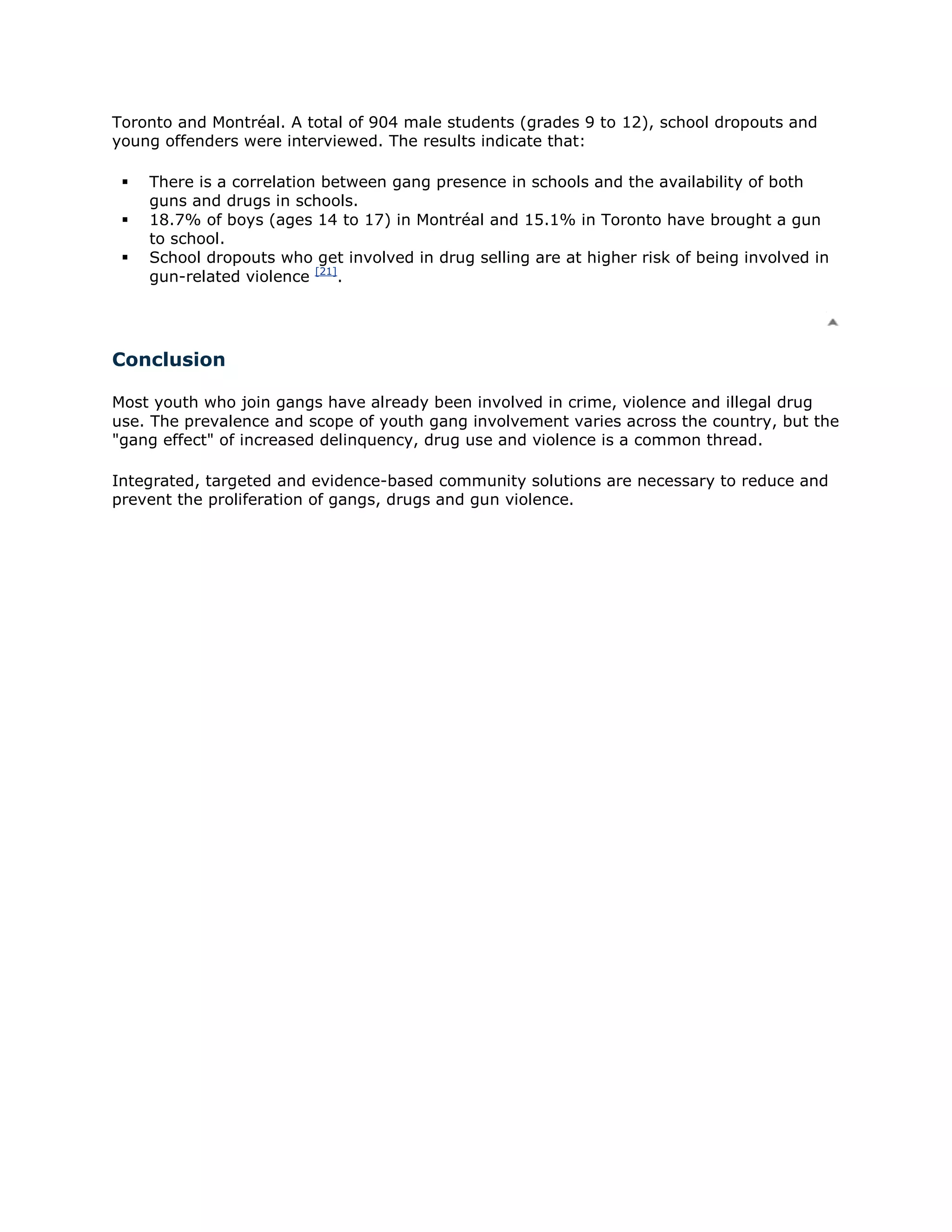 Youth Gangs in Canada | PDF