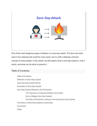 What is a Zero-Day Exploit Understanding the Threat of Unknown ...