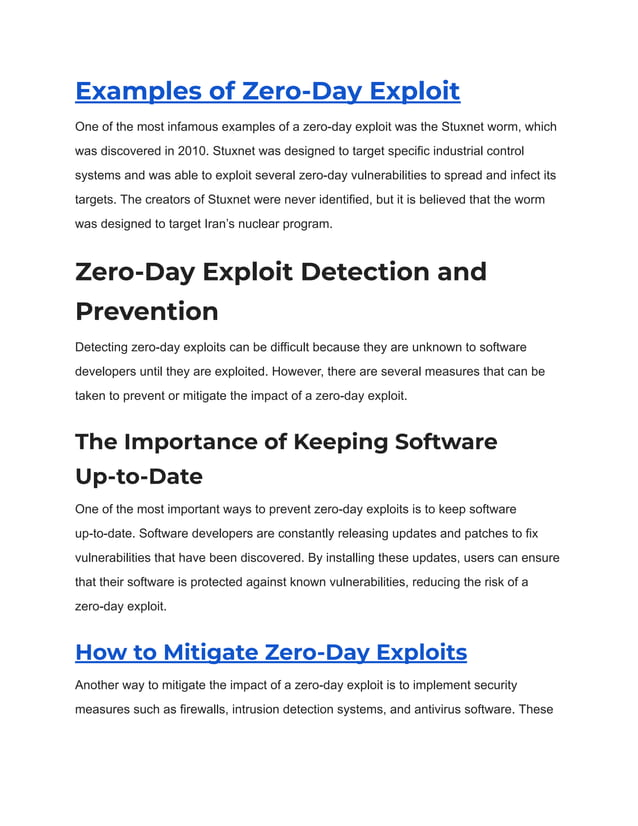 What is a Zero-Day Exploit Understanding the Threat of Unknown ...