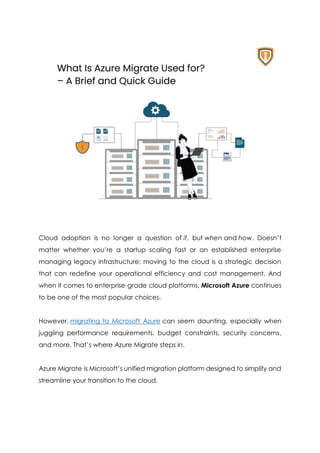What Is Azure Migrate Used for? – A Brief and Quick Guide | PDF