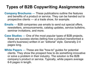 The Growing Opportunity in B2B Copywriting | PPT