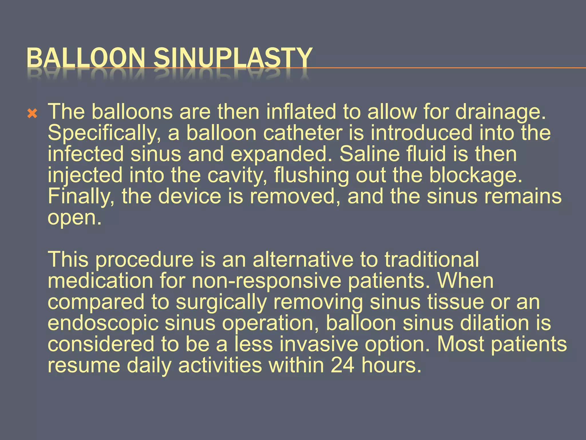 What Is Balloon Sinuplasty? | PPTX