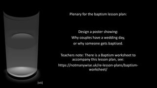What is Baptism and Confirmation? Free Lesson Plan | PPT