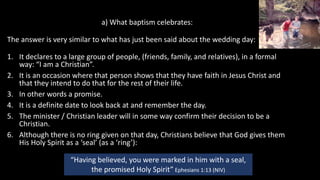 What is Baptism and Confirmation? Free Lesson Plan | PPT