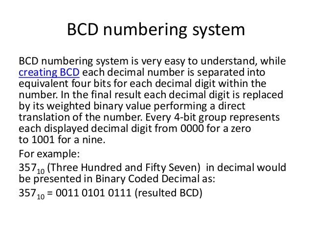 What is bcd number system