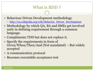 What is BDD | PPT