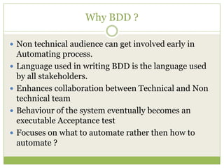 What is BDD | PPT