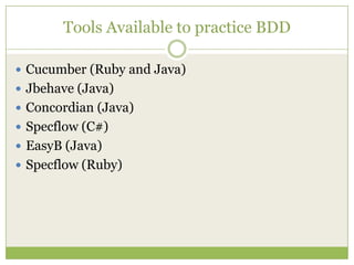 What is BDD | PPT