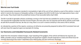 What is Bharat Stage VI | BS 6 Norms in Emission Control | PPTX