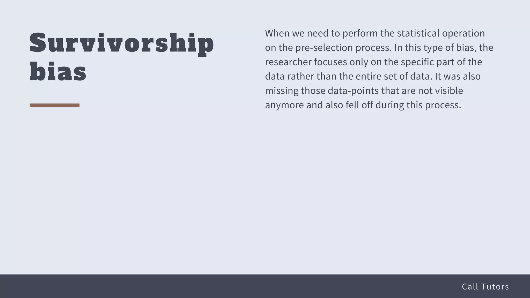 What is bias in statistics its definition and types | PPTX