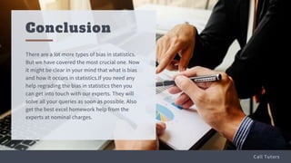 What is bias in statistics its definition and types | PPTX