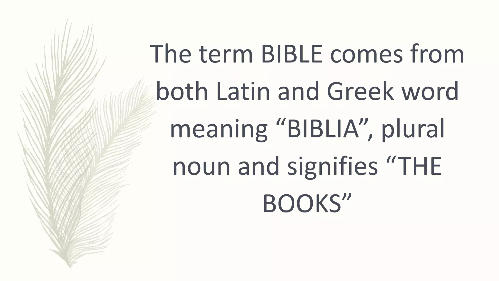 THE ROMAN CATHOLIC BIBLE | PPTX