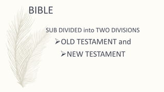 THE ROMAN CATHOLIC BIBLE | PPTX